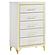 Lucia 6-drawer Bedroom Dresser White at Futonland