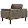 Rilynn Upholstered Track Arms Chair Brown at Futonland