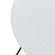 Rossmore - Black Base Side Table - White Top, White at Futonland