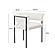 Taylor Cream Performance Linen Dining Chair at Futonland