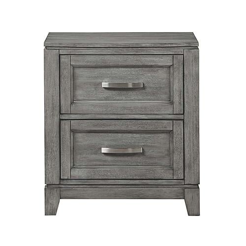 Monaco 2 Drawer Nightstand - Bleu at Futonland