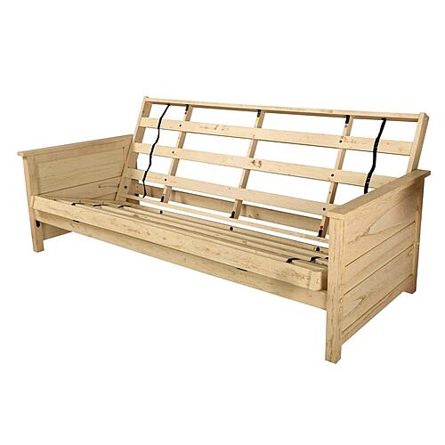 Futon Frame - Full Size - Galena Black Walnut Wall Hugger at Futonland